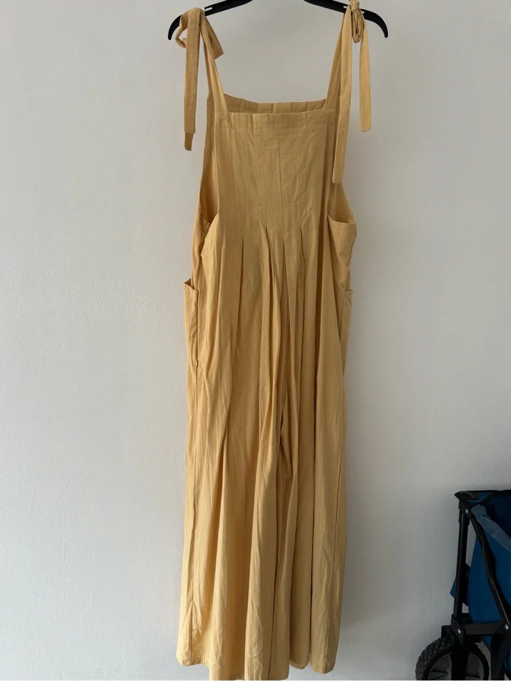 Nasty Gal | Jeans | Nasty Gal Mustard Yellow Tieshoulder Wide Leg ...